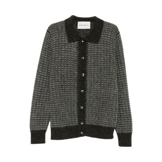 Amaranto Auff&auml;lliger Strick-Cardigan mit Kn&ouml;pfen - - Knitwear - Herren - Braun - M