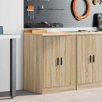vidaXL Vidaxl - Armoire de rangement de garage ch&ecirc;ne sonoma 60x51x85cm bois pin