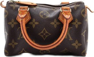 Louis Vuitton Speedy Mini HL Handbag Monogram Canvas satchel - Braun