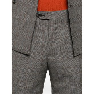 Tagliatore Double-Breasted Virgin Wool Pant Suit - Gray