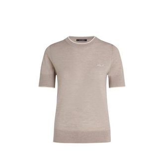 Karl Lagerfeld Pull manches courtes en laine