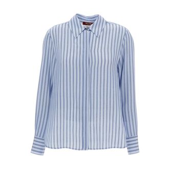 Max Mara Damen, Blusen & Hemden, Blau, 2XSGr&ouml;&szlig;e