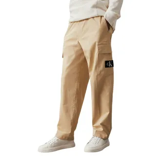 Calvin Klein Cotton Cargo Pants - Beige