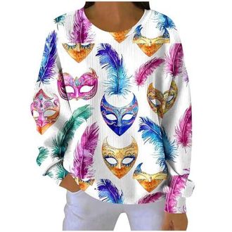 Generic Hommes Veste de surv&ecirc;tement manches patchwork imprim&eacute;, manches longues et col rond c&ocirc;tel&eacute; pull imprim&eacute; l&eacute;opard femme (blanc, XXXL)