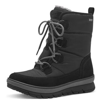 Jana Bottes de Neige dhiver pour Femme-Doublure Chaude-Vegan Tendance, Noir, 42 EU