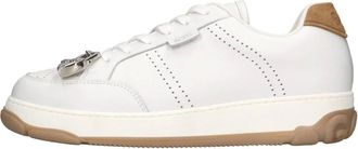 GCDS Gcds, Femme, Chaussures, Blanc, Taille: 41 EU Retro Nami Leather Baskets