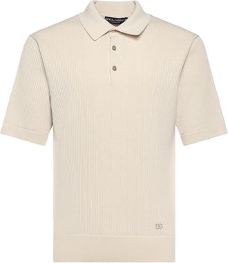 Dolce & Gabbana Homme, Tops, Beige, Taille: XL Polo Chemises