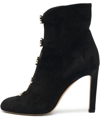 Jimmy Choo London bottines en daim 80 mm - Noir