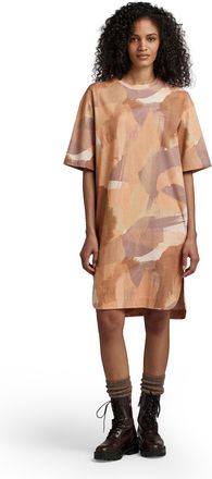 G-Star RAW Damen Boxy U Tee Allover Kleid