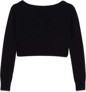 Max Mara Cropped-Pullover - Blau