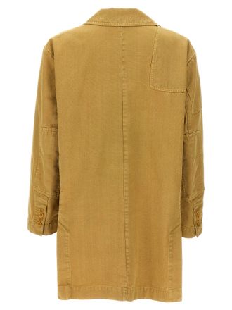Max Mara Womens Beige Cotton Blazer Clothing