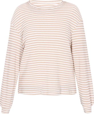 Usha Bluse Frauen Beige Wei&szlig; Streifen