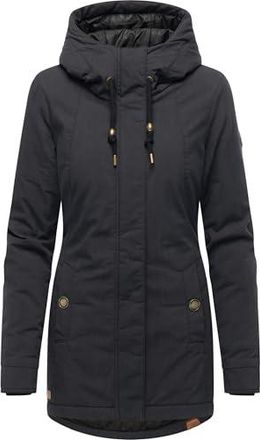 Ragwear Monadena Parka dhiver chaude pour femme avec capuche Taille XS &agrave; 5XL, Noir, L