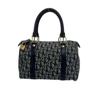 Dior Pre-owned Sac Trotter en toile et cuir - Femme - Pre-owned - Bleu - Taille: ONE Size