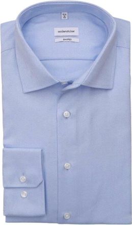 Seidensticker Twill-Hemd mit Haifischkragen - - Shirts - Herren - Blau - 4XL