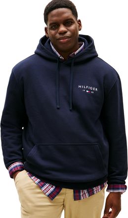 Tommy Hilfiger Herren Bt-Brand Love Hilfiger Hoody-B Mw0Mw42995 Kapuzenpullover, Blue (Desert Sky), 5XL Plus