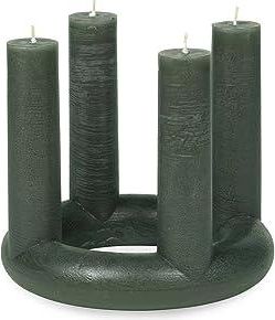 Broste Copenhagen Broste Kerzenkranz Lucille, Gr&ouml;&szlig;e D 20 x H 18 cm, Farbe Grape Leaf