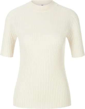 Peter Hahn Rundhals-Pullover aus 100% SUPIMA-Baumwolle Peter Hahn weiss