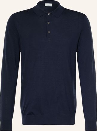 Profuomo Profuomo Strick-Poloshirt blau