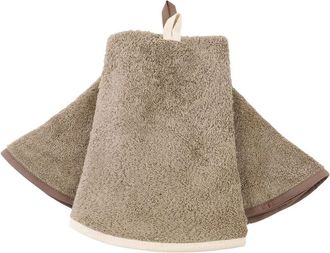 LINANDELLE 2 Handt&uuml;cher, rund, Frottee, 480 g, Taupe 45 x 45 cm