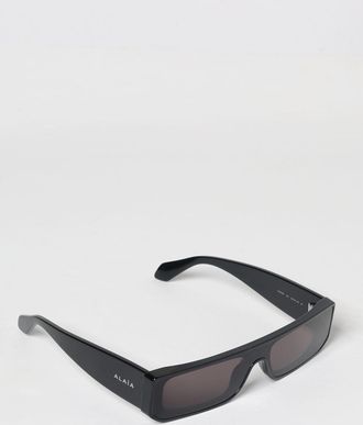 Alaia Rechteckige Sonnenbrille von aus Acetat mit Schriftzug-Logo