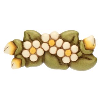 Thun Blumenwanddekoration - Keramik - Country Bloom Collection - 16,2 x 2,5 x 7,1 cm