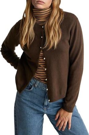 Benetton Maglia Coreana M/L 1002d501u Cardigan, Marron, M Femme