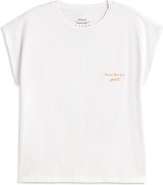 Ecoalf Ecoalf, Femme, Tops, Blanc, Taille: 38 FR Namur T-Shirt
