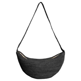 Ibeliv Femme, Sacs, Noir, Taille: ONE Size Luna Sac Bandouli&egrave;re Croissant
