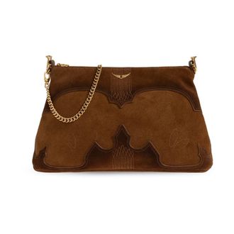 Zadig&Voltaire Sac Jim en Daim - Femme - Sacs - Brun - Taille: ONE Size