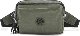 Kipling ABANU MULTI Petit sac à bandoulière convertible en sac de taille, Green Moss (Vert)