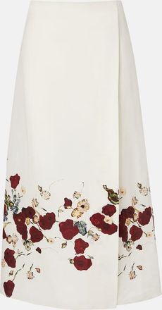 Khaite Midirock Demi aus Seide und Baumwolle