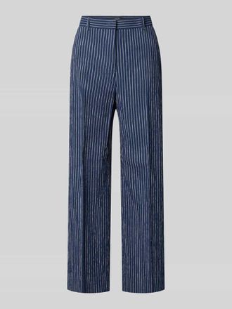 Max Mara Regular Fit Weite Hose aus Baumwoll-Leinen-Mix Modell MARINA