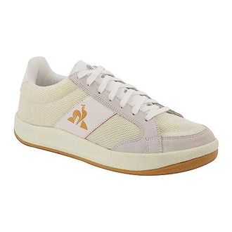 Le Coq Sportif Mixte Ashe Team Optical White/Gold Earth Basket, Blanc Blanc Orange Gris, 44 EU
