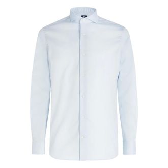 Boggi Milano Homme, Chemises, Bleu, Taille: 5XL Chemise en coton pinpoint Slim Fit