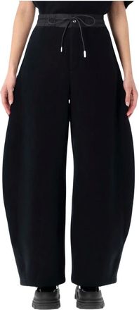 sacai Femme, Pantalons, Noir, Taille: 40 FR Pantalons