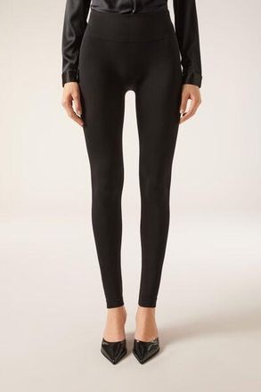 Calzedonia Ultra Blickdichte Leggings Aus Mikrofaser Schwarz