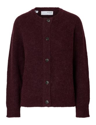 Selected Damen Slflulu Ls Knit Short Cardigan Noos, Fig, XXL EU