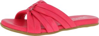 Andrea Conti Damen Pantolette Flacher Slipper, Magenta, 36 EU