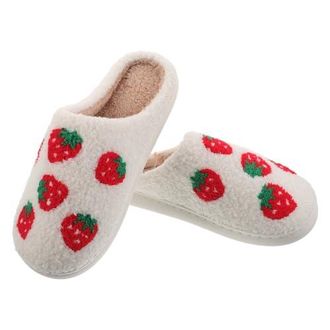 BESPORTBLE Pantoufles DInt&eacute;rieur pour Femmes Chaudes en Peluche &agrave; Motif Floral Taille 40-41 Coton Doux Semelle Antid&eacute;rapante Pantoufles Fourr&eacute;es Confortables pou