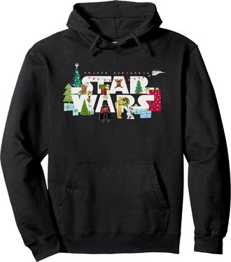 Star Wars Christmas Logo Holiday Celebration Pullover Hoodie