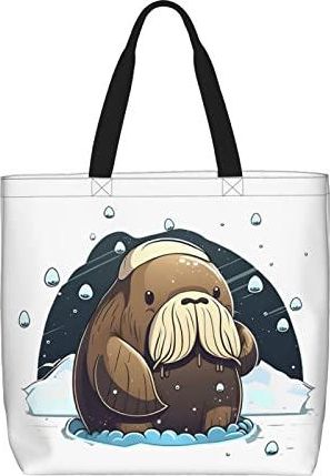 Generic Sac De Courses Morse Sac &Agrave; Bandouli&egrave;re En Toile Lavables De Grande Capacit&eacute; Sacs En Toile Pour Femmes, Pour Voyage, &Eacute;cole, Tous Les Jours, Burea