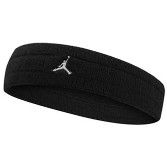 Nike Nike Jordan Jumpman Terry Headband in der Farbe Black/Black/White, Ma&szlig;e: ONE Size, J.100.4299.091.OS