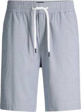 Strellson Homme, Shorts, Bleu, Taille: W38 Shorts en Lyocell avec Ceinture &agrave; Nouer