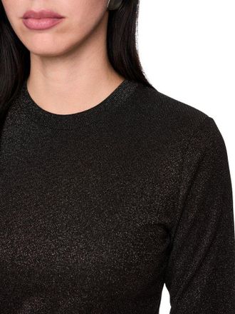 Marc Cain Langarmshirt Urban Office Premium Damenmode Lurex, schmal geschnitten, dezenter Schimmer
