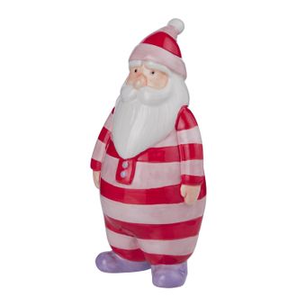 Butlers Deko-Santa HOLY Moly 16cm Steingut | Weihnachtsmann-Figur als Festliche Dekoration | Weihnachtsdeko f&uuml;r Tisch & Fensterbank | Weihnachtsfiguren f&uuml;r Zu