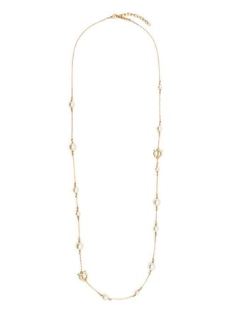 Ferragamo collier chaîne à perles - Or