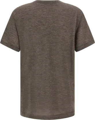 Co Cashmere Knit T-Shirt - Brown