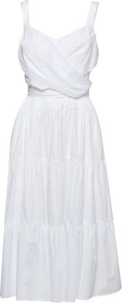 Ralph Lauren Femme, Robes, Blanc, Taille: 34 FR Bow Tie Dress