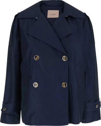 Twinset Manteau Court - Bleu